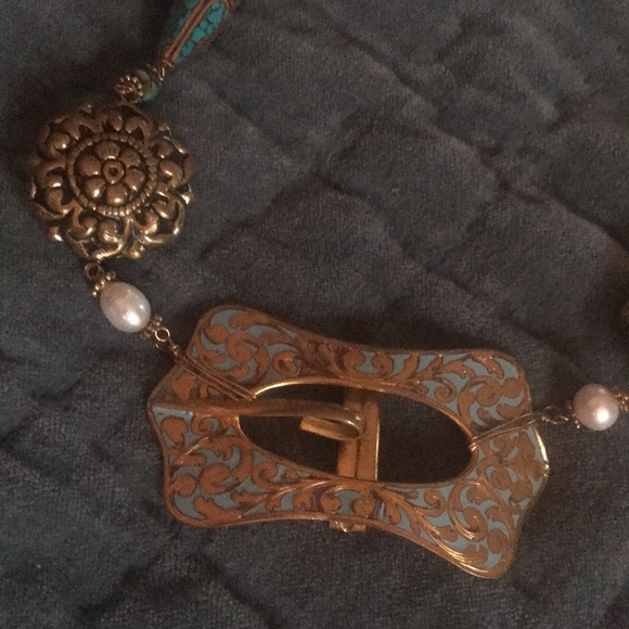 vintage colonial | Jewelry | Vintage Colonial Buckle Necklace | Poshmark